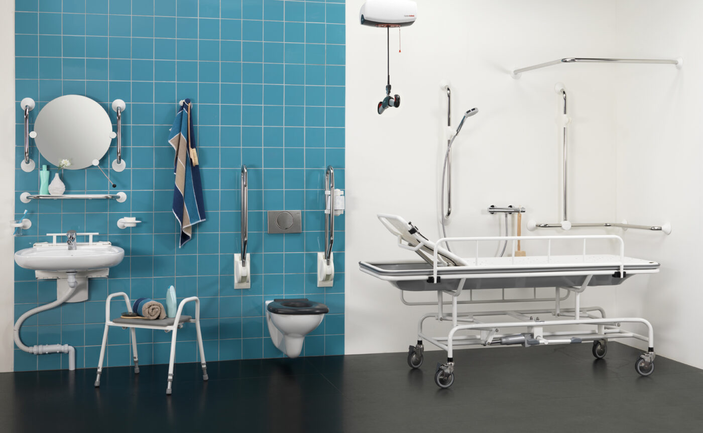 Height Adjustable Shower Trolley | Savaria Patient Care
